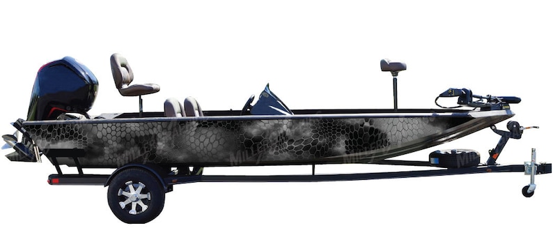 Camo Boat Wrap Kit "chameleon Night" 3M Cast Vinyl - 15 Sizes Available ...