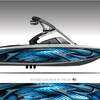 Typhoon (aqua) Abstract Boat Wrap Kit 3M Cast Vinyl - 15 Sizes ...