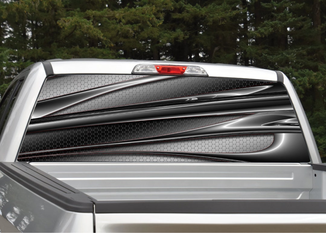 Abstract Metal Grid Window Graphic Decal Truck SUV (perforated) - Etsy