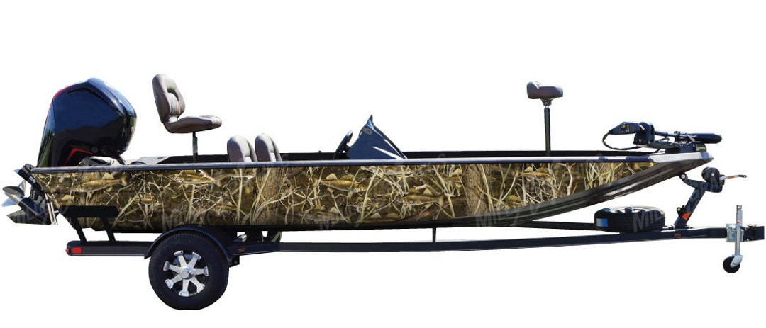 Fish Camo Boat Wrap Kit "walleye" 3M Cast Vinyl - 15 Sizes Available - Etsy
