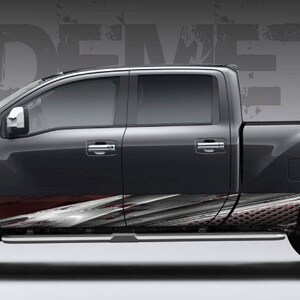 Oxide Metal (red) Rocker Panel Graphic Decal Wrap Kit Truck SUV - 6 ...