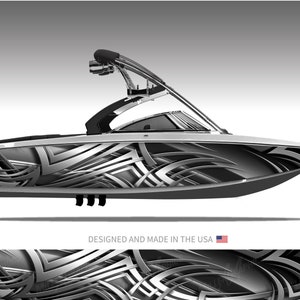 Stingray (grey) Boat Wrap Kit Vinyl Graphic Decal 3M - 15 Sizes ...