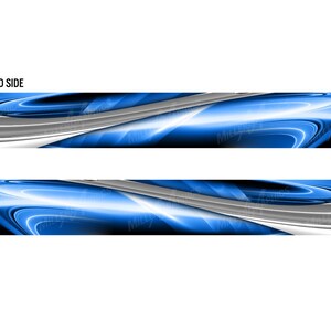 Shockwave (blue) Abstract Boat Wrap Kit 3M Premium Cast Vinyl - 15 ...