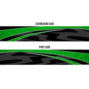 Stealth (green) Abstract Boat Wrap Kit 3M Cast Vinyl - 15 Sizes ...