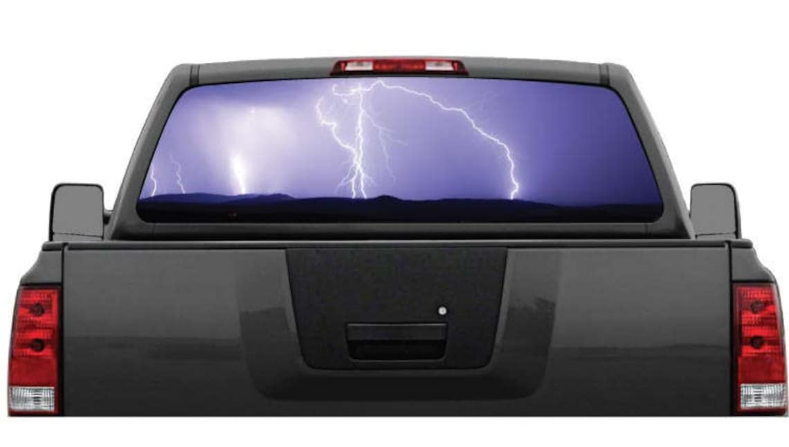 Lightning Storm Purple Rear Window Graphic Decal (perforated) - Etsy