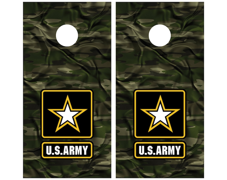 US Army Military Camouflage Cornhole Decal Wrap - Etsy