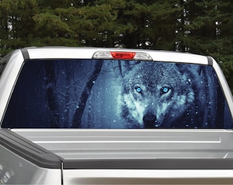Rear Window Decal Wolf | Etsy