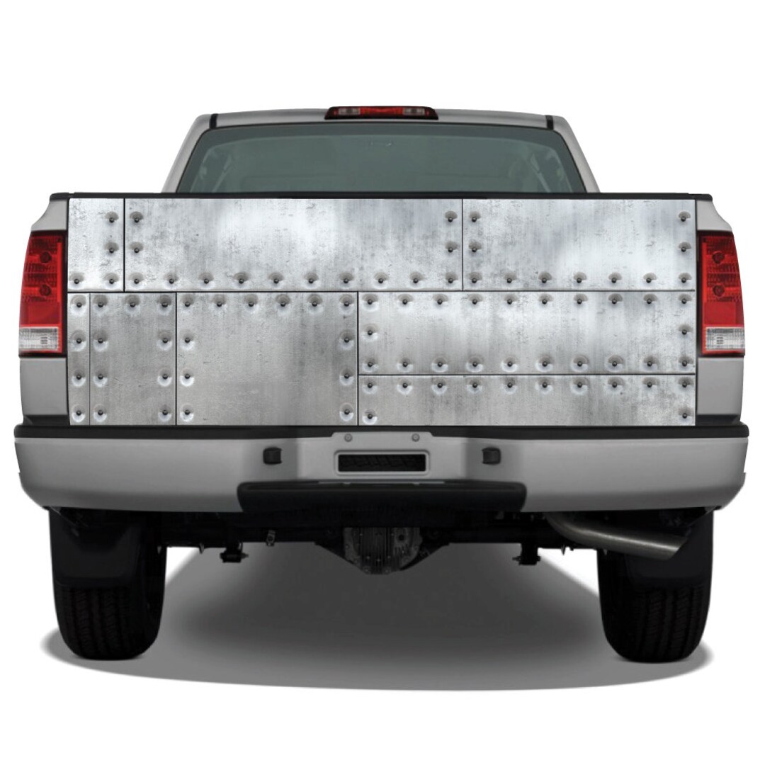 Riveted Metal Distressed Truck Tailgate Wrap Vinyl Graphic Decal - Etsy