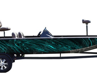 Spiral red Boat Wrap Kit Vinyl Graphic Decal 6 Sizes | Etsy