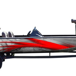 Sidewinder (red) Abstract Boat Wrap Kit 3M Cast Vinyl - 15 Sizes ...