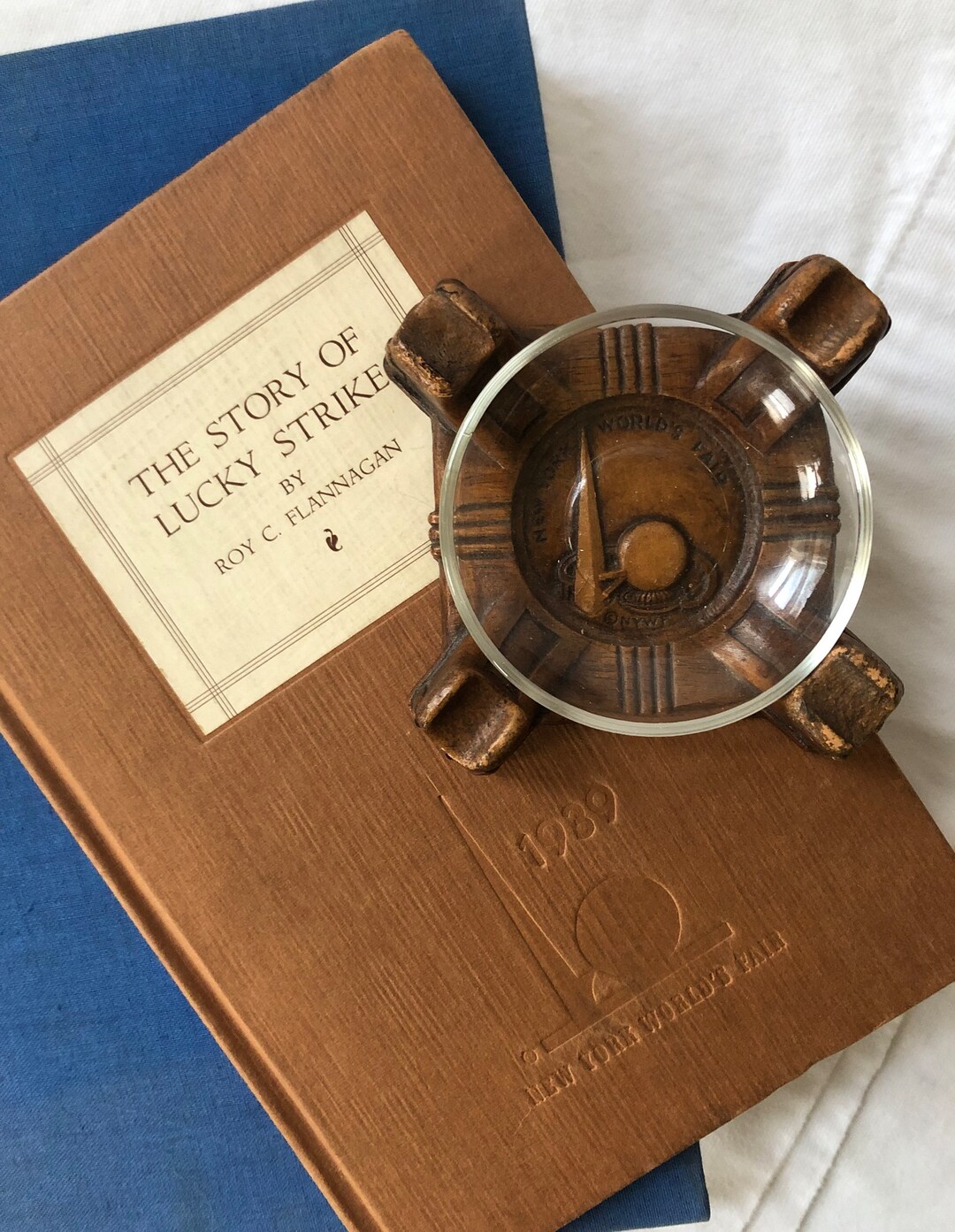 1939 NYWF Lucky Strike Book and Ashtray/ Cigarette Memorabilia - Etsy