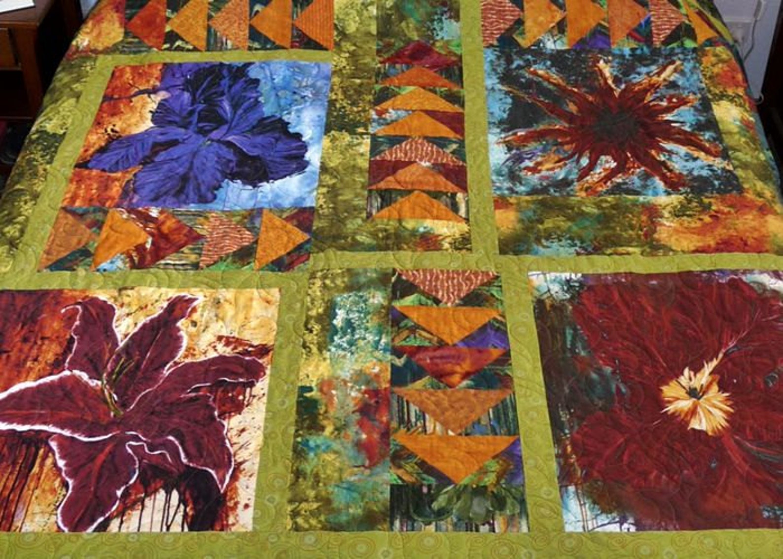 Flower Power Quilt Pattern PDF Download by Leslie Edwards Quilting ...