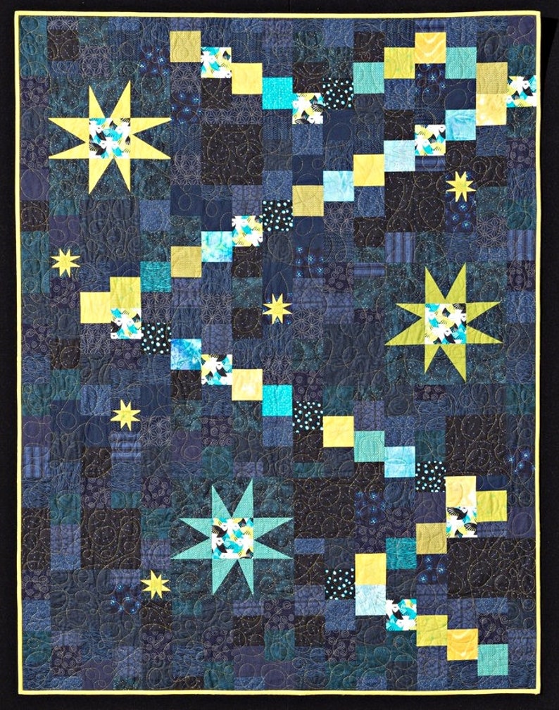 Constellation Quilt Pattern (PDF Download) by Leslie Edwards @ Quilting ...