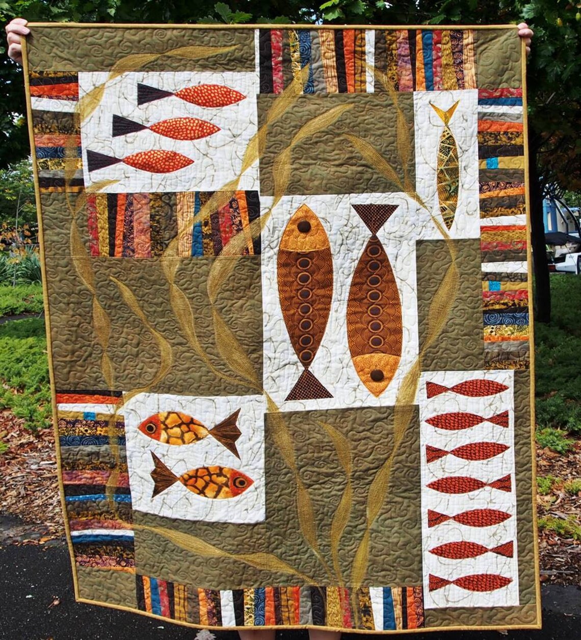 Fish and Chips Quilt Pattern (PDF Download) by Leslie Edwards ...