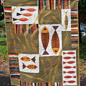 Fish and Chips Quilt Pattern (PDF Download) by Leslie Edwards ...
