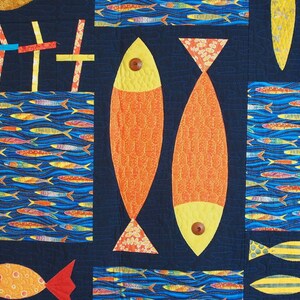 Fish and Chips Quilt Pattern (PDF Download) by Leslie Edwards ...