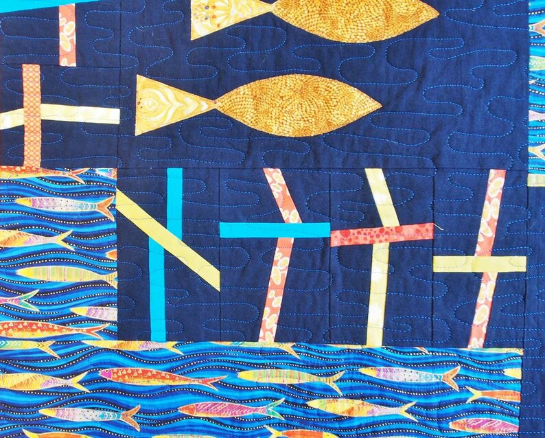 Fish and Chips Quilt Pattern (PDF Download) by Leslie Edwards ...