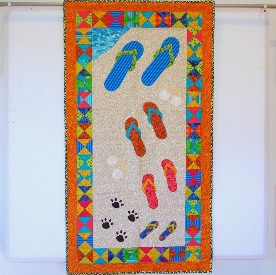 Sandals in the Sand Quilt Pattern (PDF Download) by Leslie @ Quilting ...