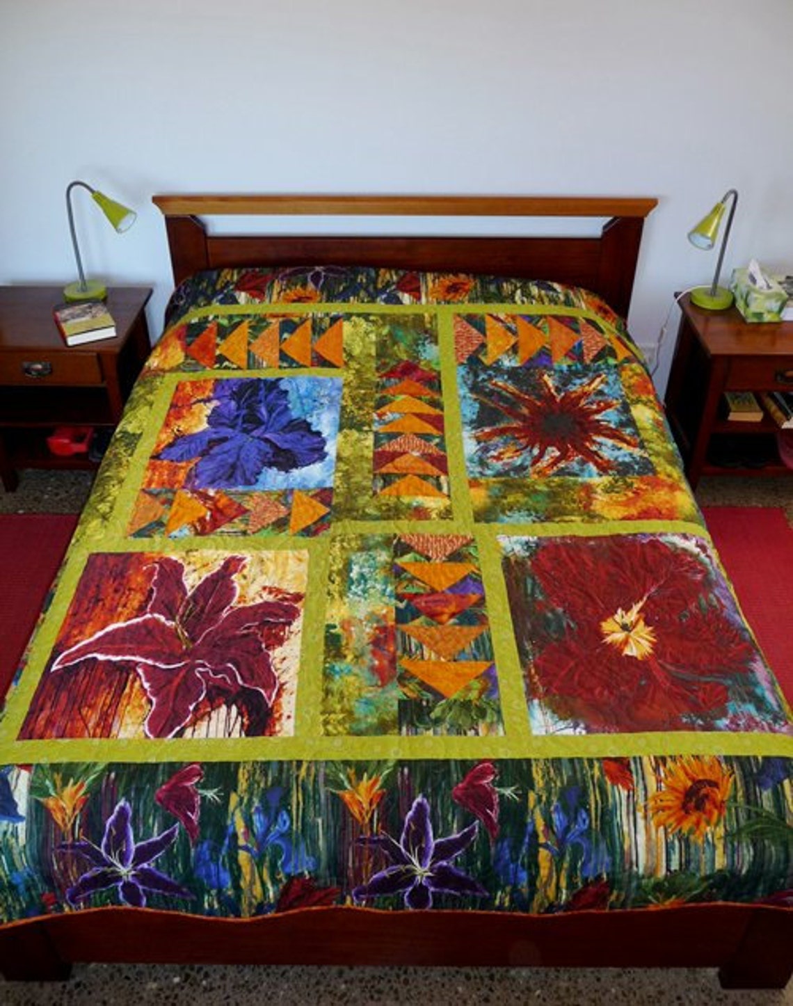 Flower Power Quilt Pattern PDF Download by Leslie Edwards Quilting ...