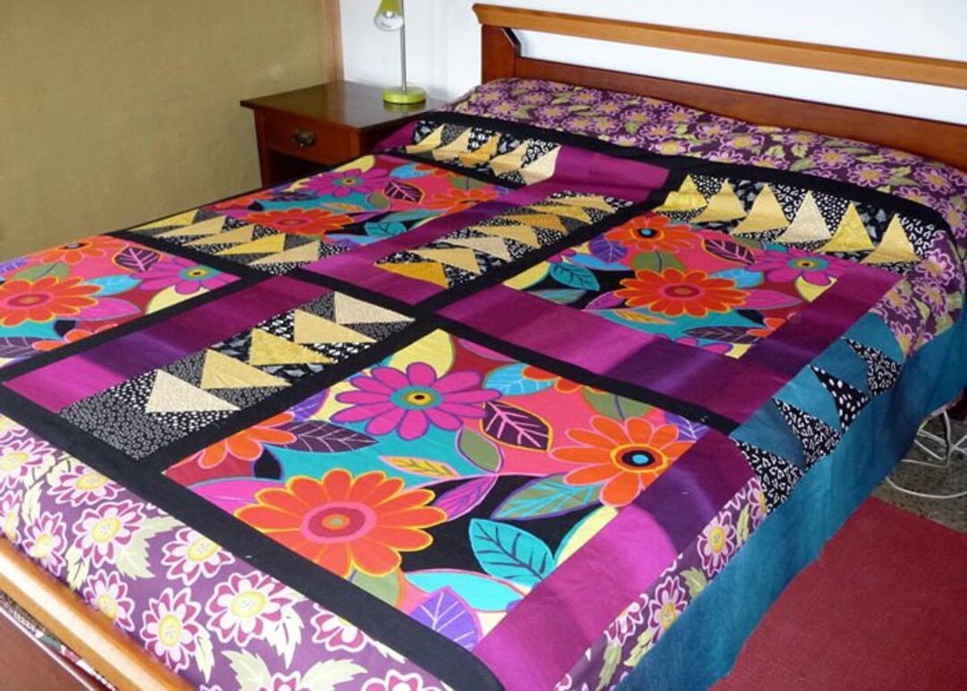 Flower Power Quilt Pattern PDF Download by Leslie Edwards Quilting ...