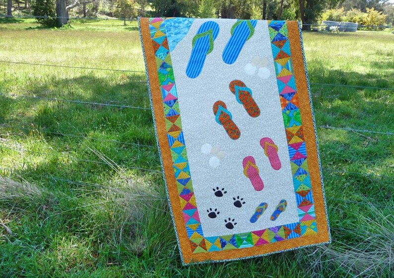 Sandals in the Sand Quilt Pattern (PDF Download) by Leslie @ Quilting ...