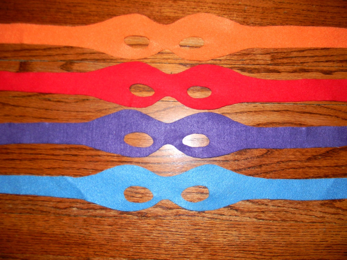 Teenage Mutant Ninja Turtles TMNT Costume/play/party Masks. - Etsy