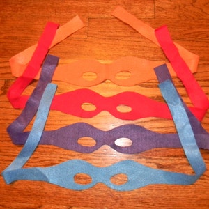 Teenage Mutant Ninja Turtles (TMNT) Costume/play/party Masks. - Etsy