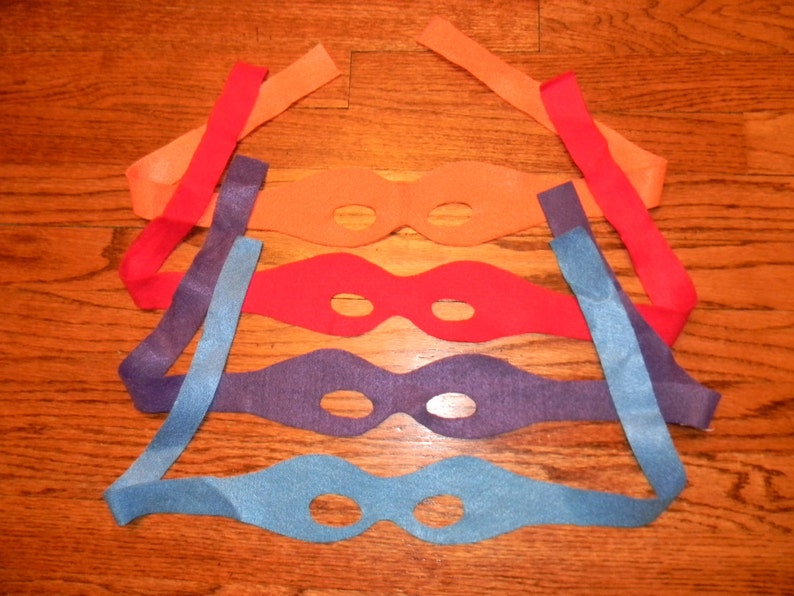 Teenage Mutant Ninja Turtles (TMNT) Costume/play/party Masks. - Etsy