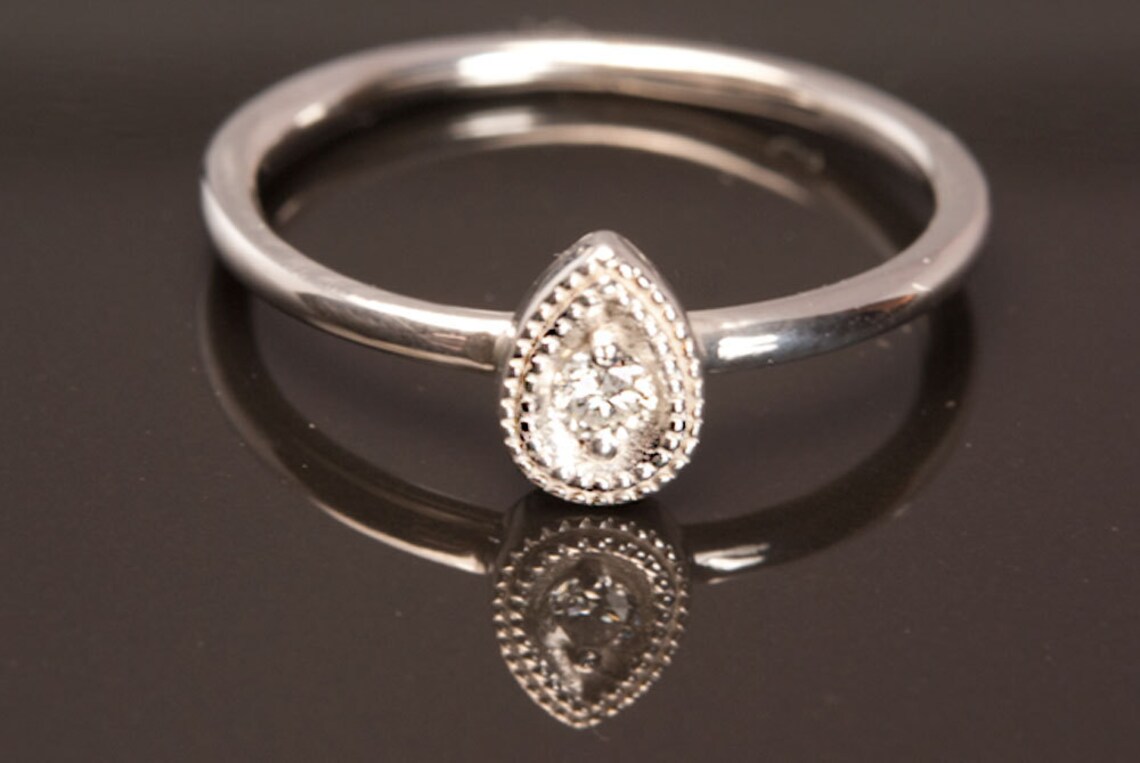 Stackable Diamond Ring - Etsy