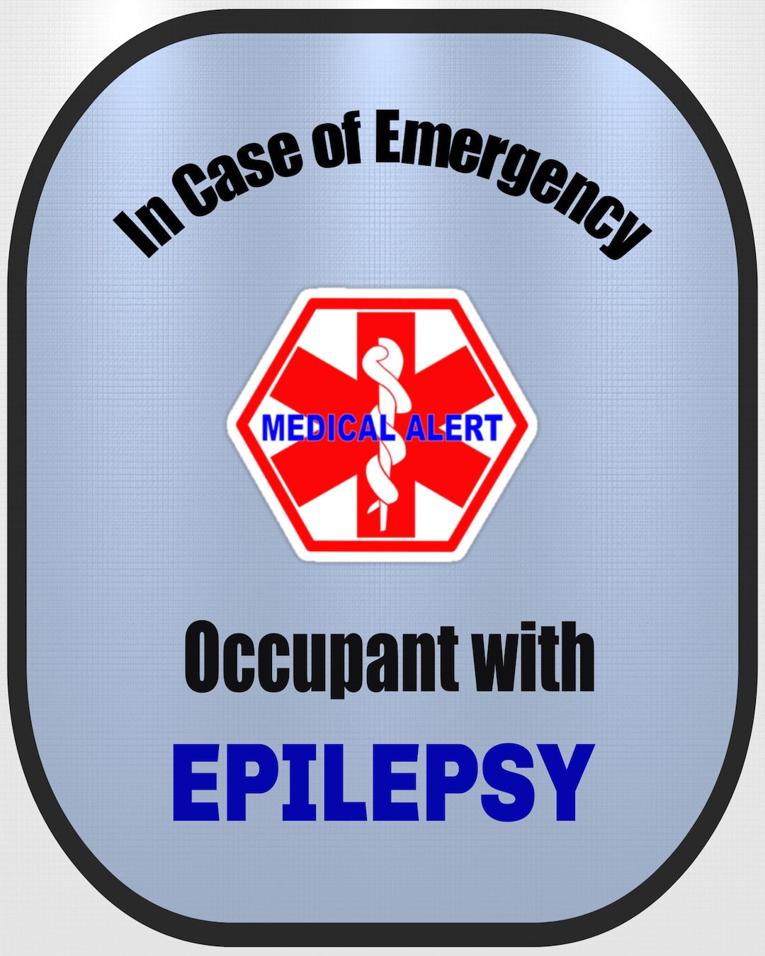 Epilepsy Car Home Window Decal Weatherproof Fade Resistant - Etsy