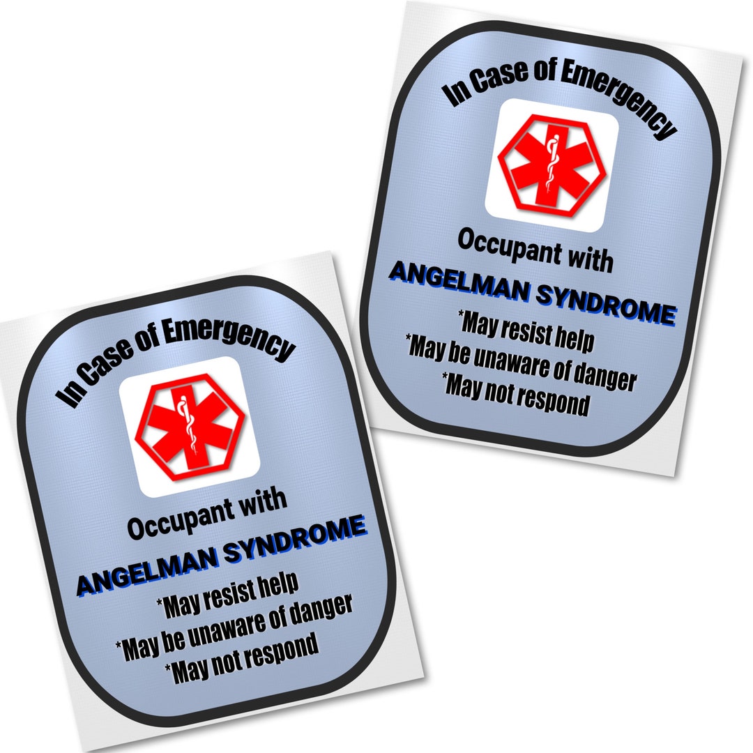 2 Pack Angelman Syndrome Window Decals - Etsy
