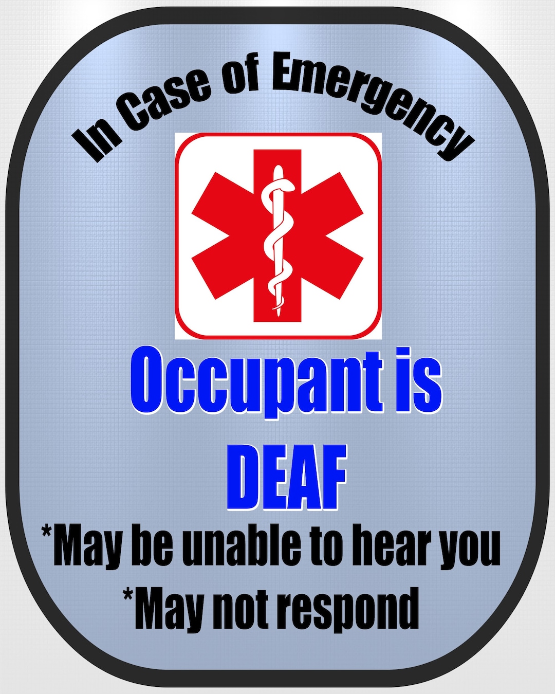 DEAF Car Home Window Decal Weatherproof Fade Resistant - Etsy