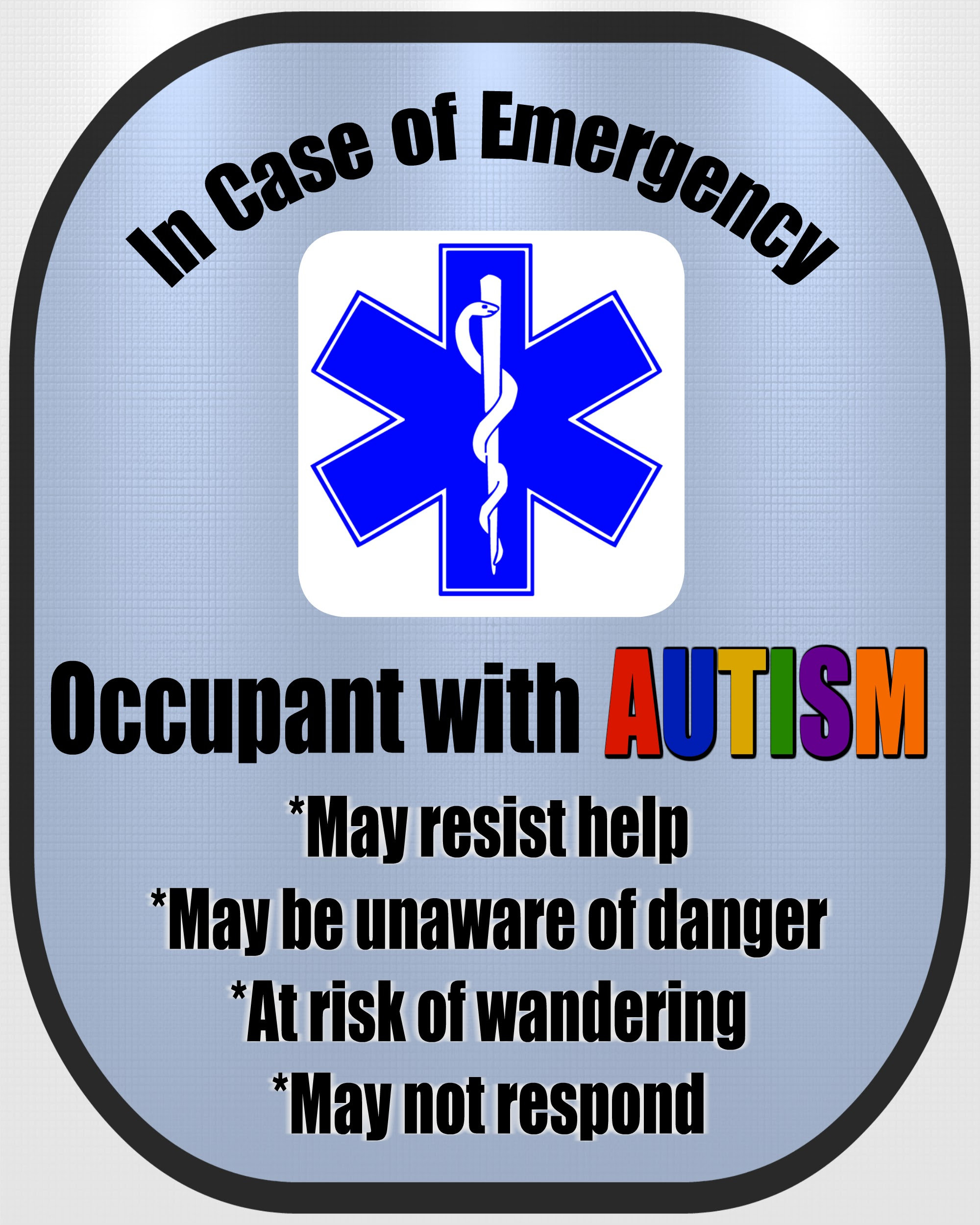 Autism Non-verbal 3 Piece Safety Kit Wristband Seat Belt Cover | Etsy