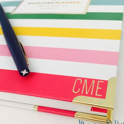 Simplified Planner Monogram Decal Sticker Weekly Simplified | Etsy