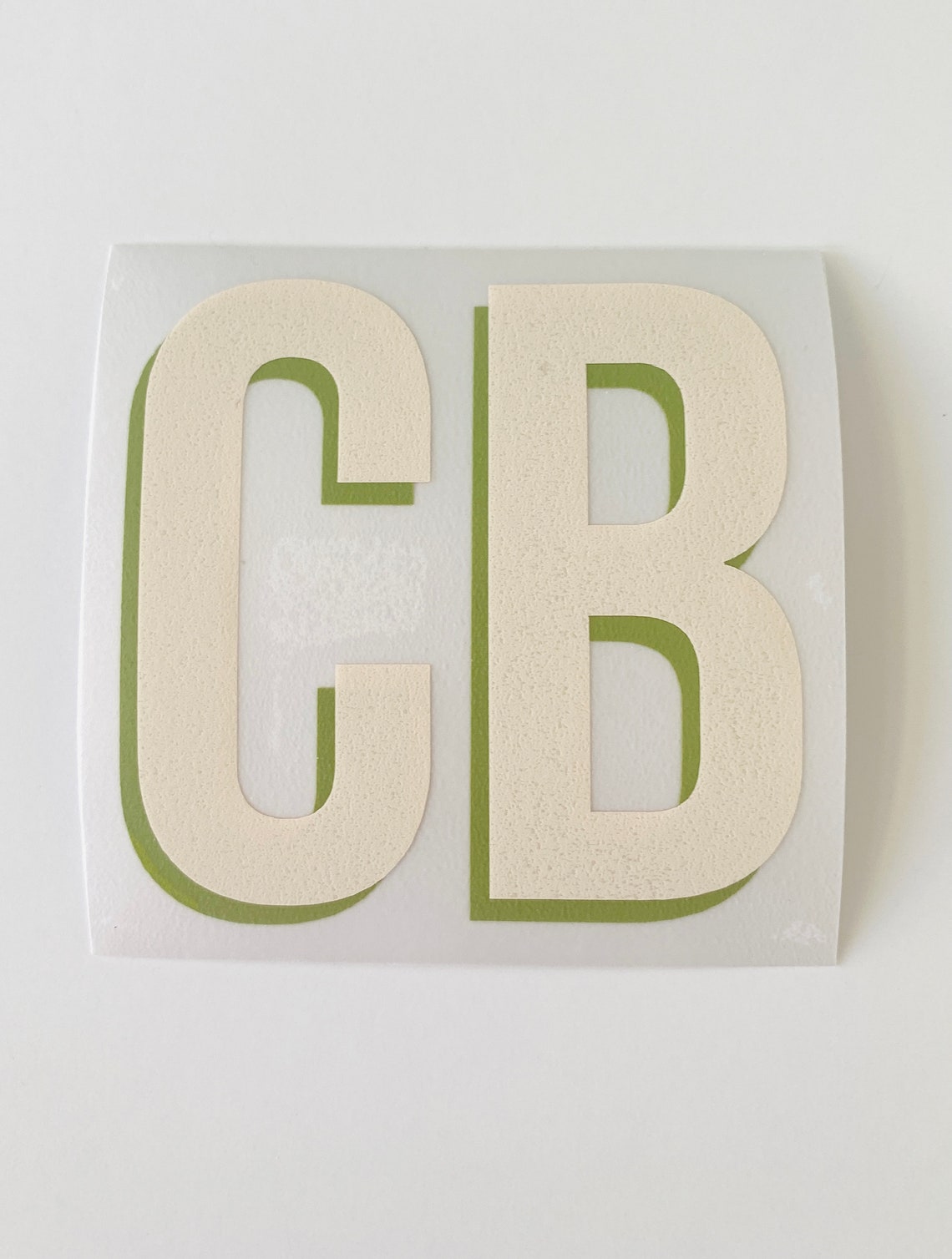 2 Letter Double Layer Vinyl Monogram Decal Sticker Thick - Etsy