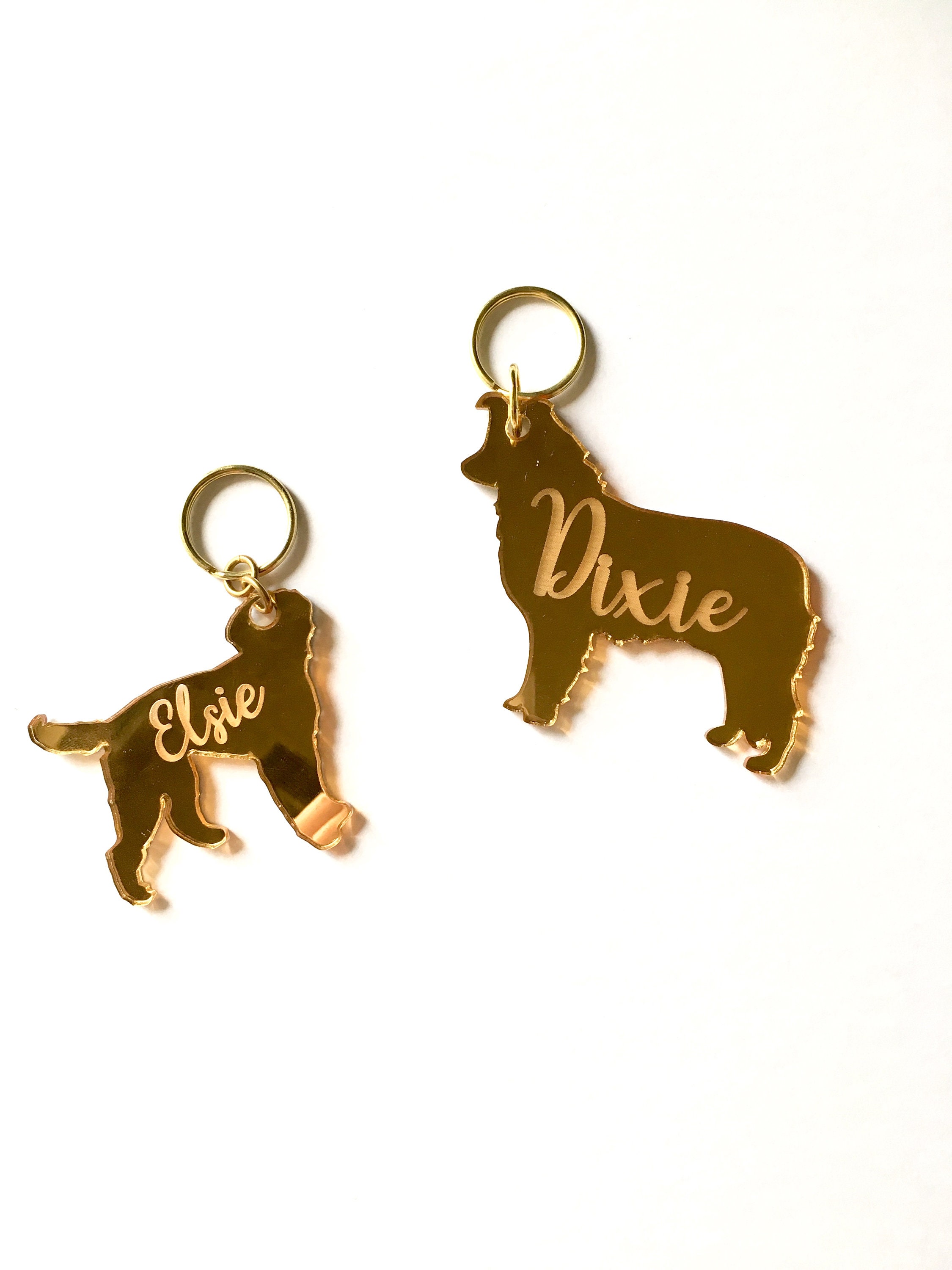 Personalized Dog Keychain ANY BREED AVAILABLE Dog Mom | Etsy