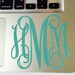 Monogram Decal Sticker Many Colors Monogram Sticker for Laptop Monogram ...