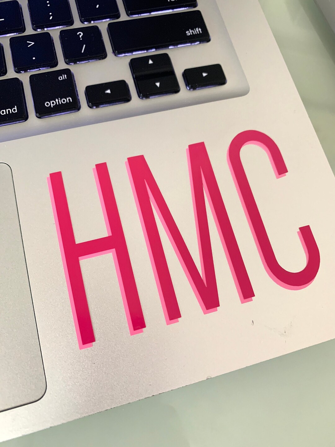 Double Layer Vinyl Monogram Decal Sticker | Shadow Monogram | Car ...