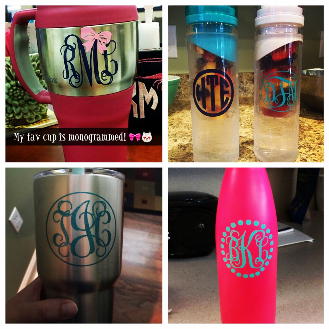 Monogram Decal Sticker Monogram Sticker for Laptop - Etsy