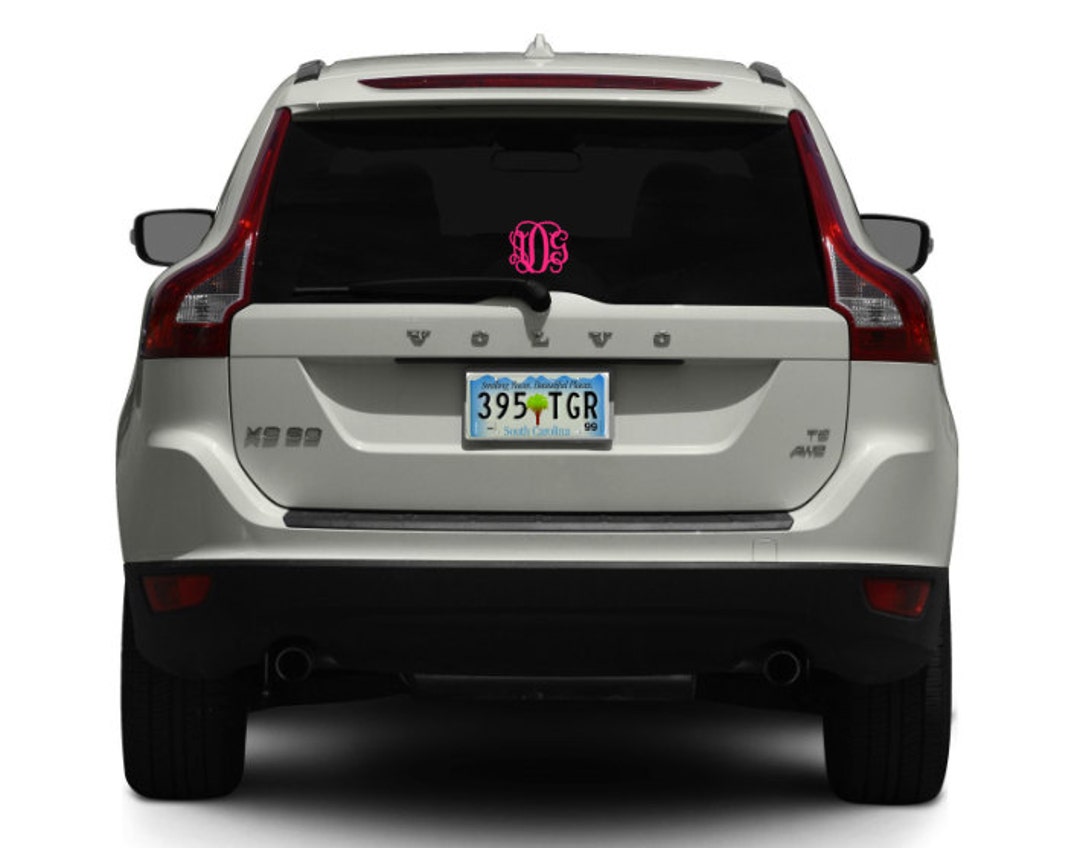 Monogram Decal for Car / Truck - 5.5 Inches - Many Styles and Sizes! - Etsy