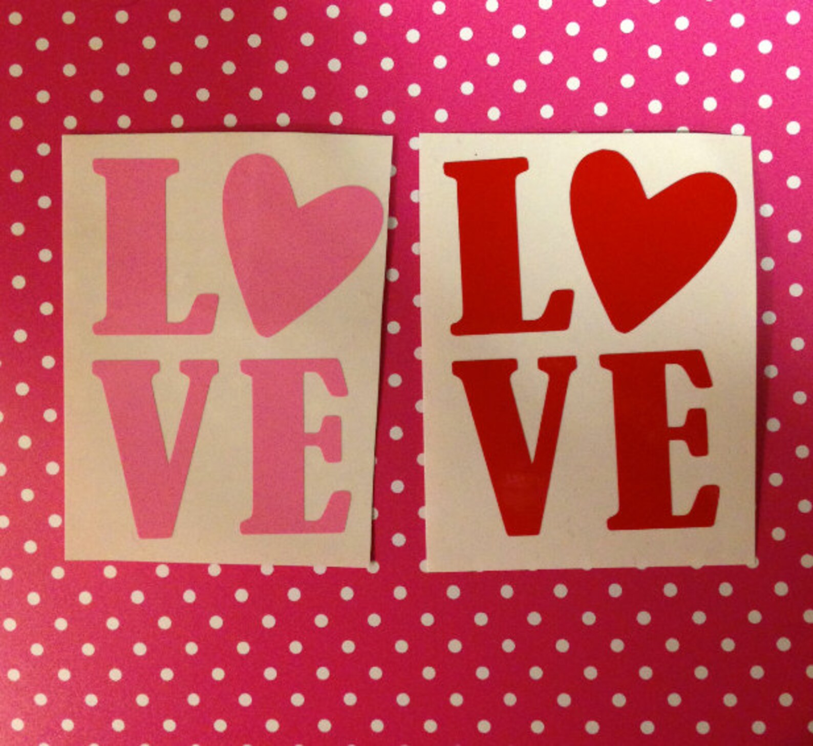Love Decal // Heart Decal // I Love You Decal // Car Decal // | Etsy