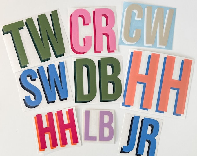 Vinyl Monogram Decal Sticker Many Sizes, Colors, and Styles Car ...