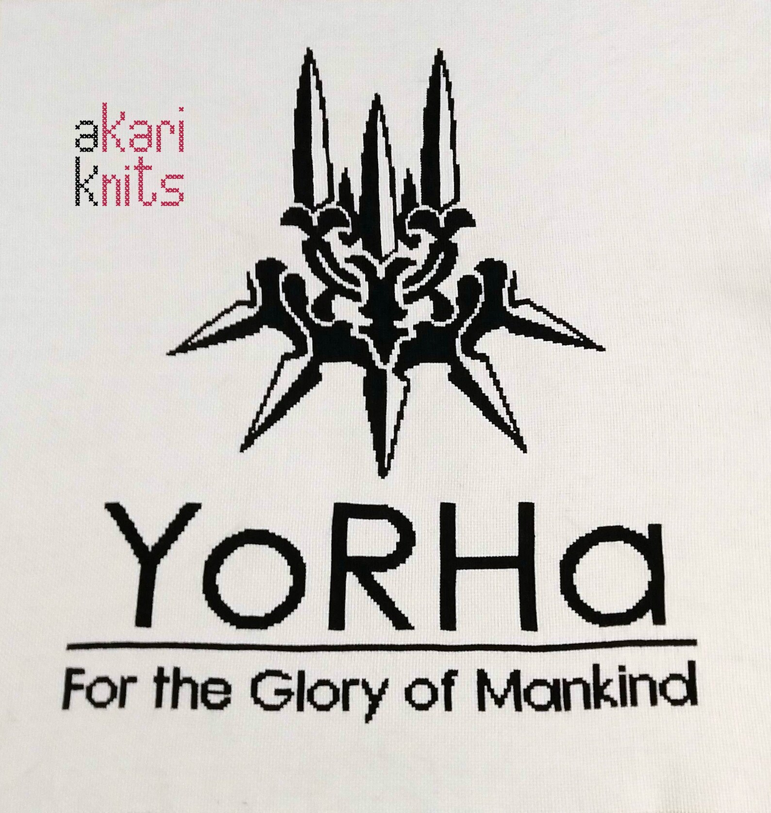 Nier Automata Yorha: for the Glory of Mankind - Cross Stitch Pattern ...