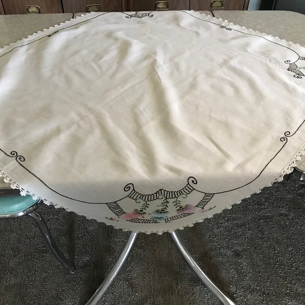 Vintage Card Table Tablecloth - Etsy