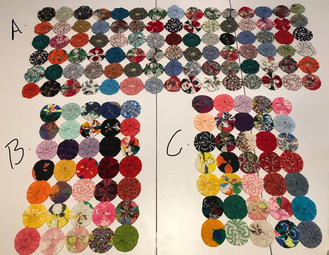 Going in Circles! Vintage Yo-yo Circle- Dresser Scarf, Doily, Placemat ...