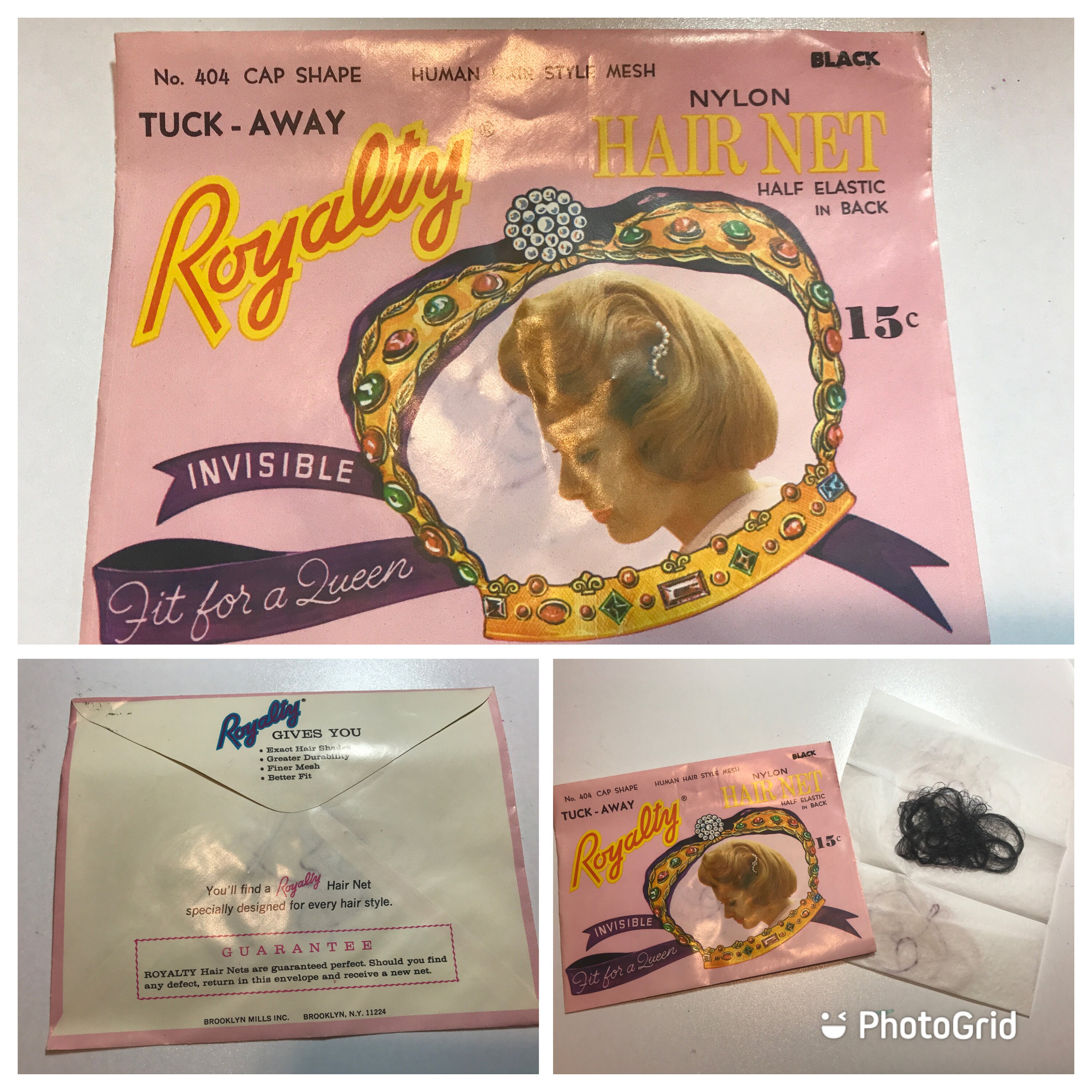 Fit for a Queen! Vintage 1940s Royalty Invisible Hair Net - Assorted ...