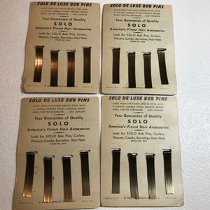 Bob or Bobby Pins? Vintage Solo Deluxe Tempered Steele Bob Pins ...