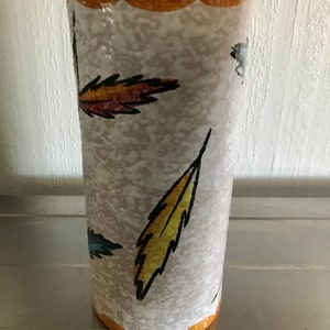 A Feather in Your Vase! Vintage Guildcraft Italy Vase Feather Mid ...