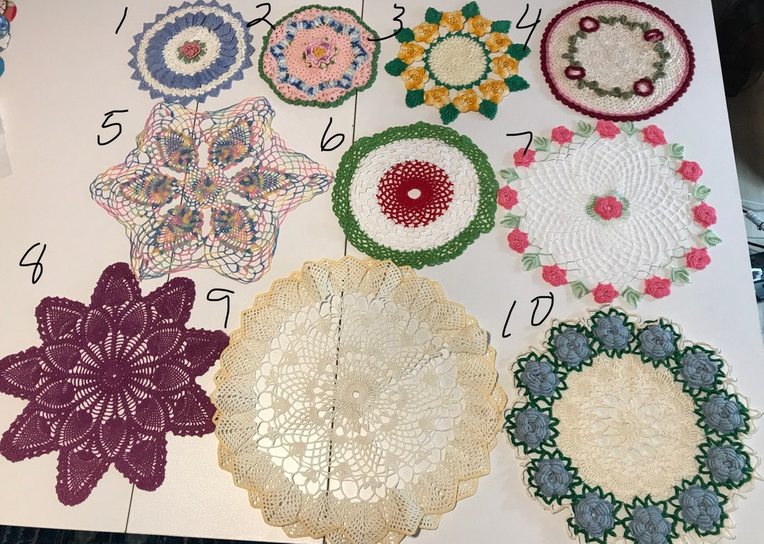 Come One Come All! Vintage Doilies 10 Designs and Sizes-sold Seperately ...