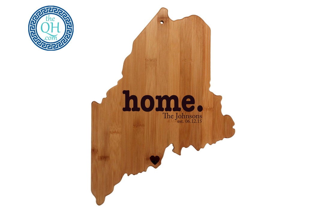 Maine Personalized Cutting Board | Home | Custom Housewarming or Unique ...